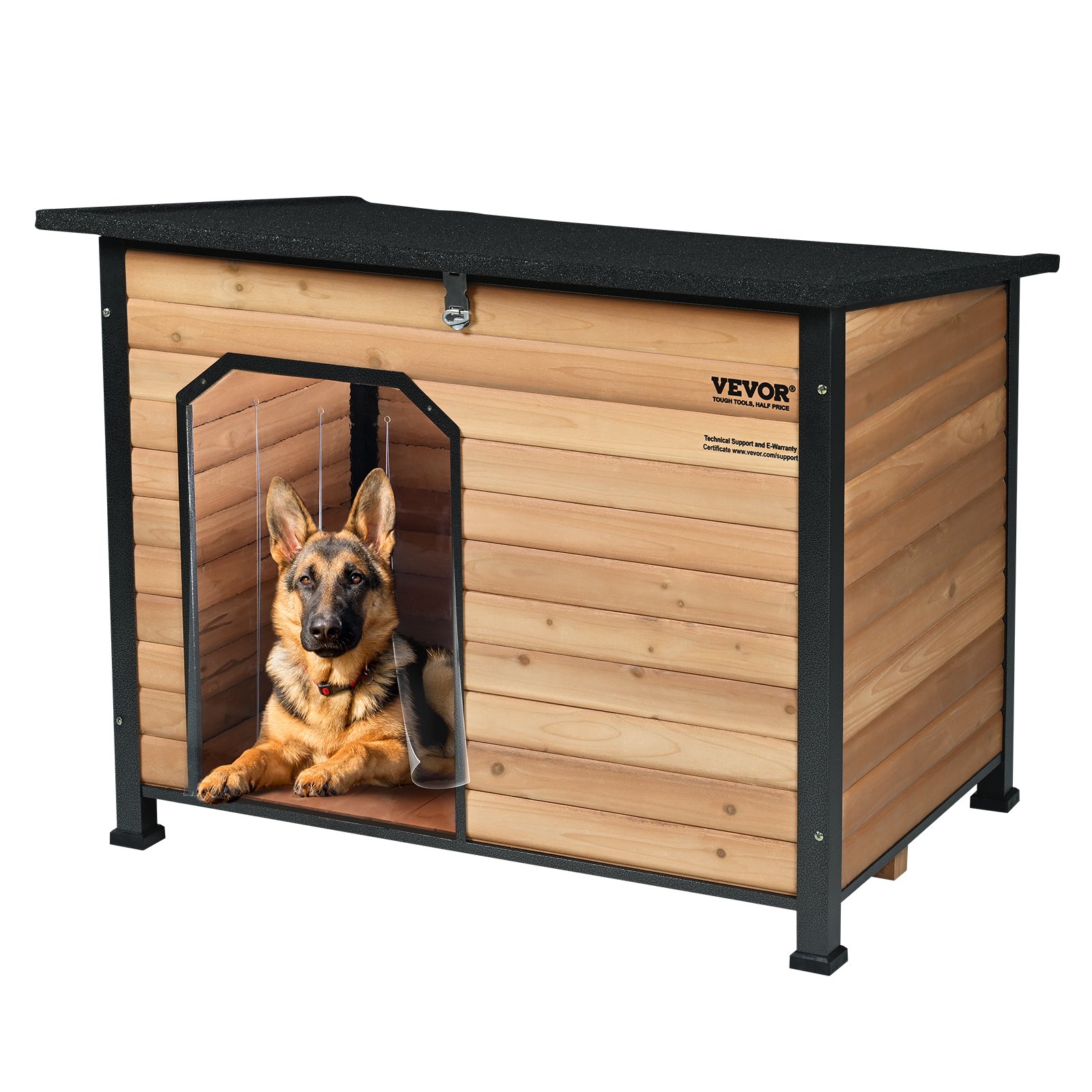 VEVOR Outdoor Dog House, Waterproof Insulated Dog House with Elevated ...