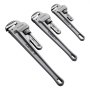 VEVOR 3-Piece Pipe Wrench Set, 10" 14" 18" Aluminum Straight Pipe ...