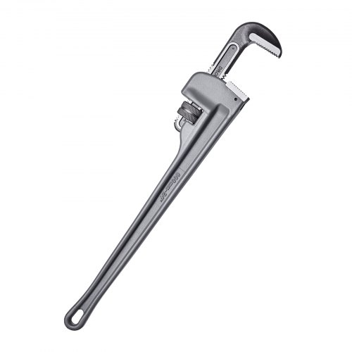 VEVOR Pipe Wrench, 24" Aluminum Straight Pipe Wrench, Adjustable ...