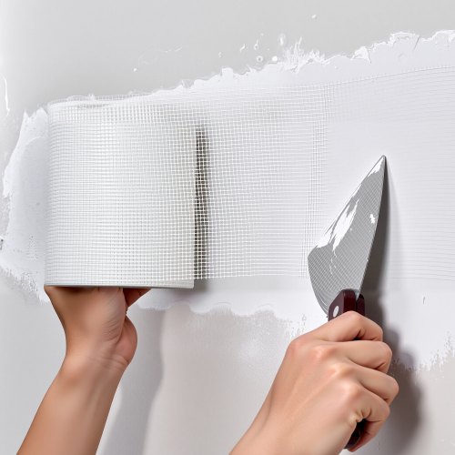 12 Rolls 98.43 ft x 5.91 inch Self-Adhesive Fiberglass Drywall Mesh ...