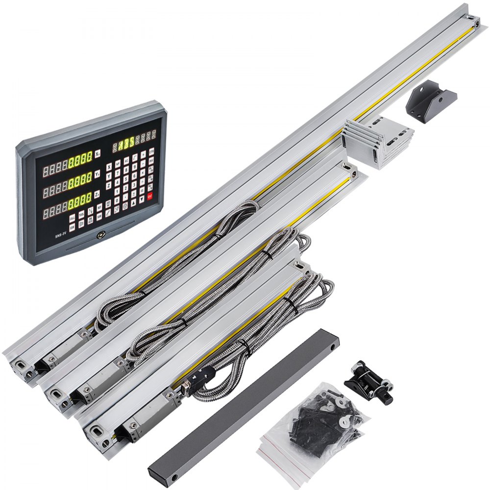 VEVOR Digital Readout, 3 Axis, DRO Display with 250 & 550 & 750 mm ...