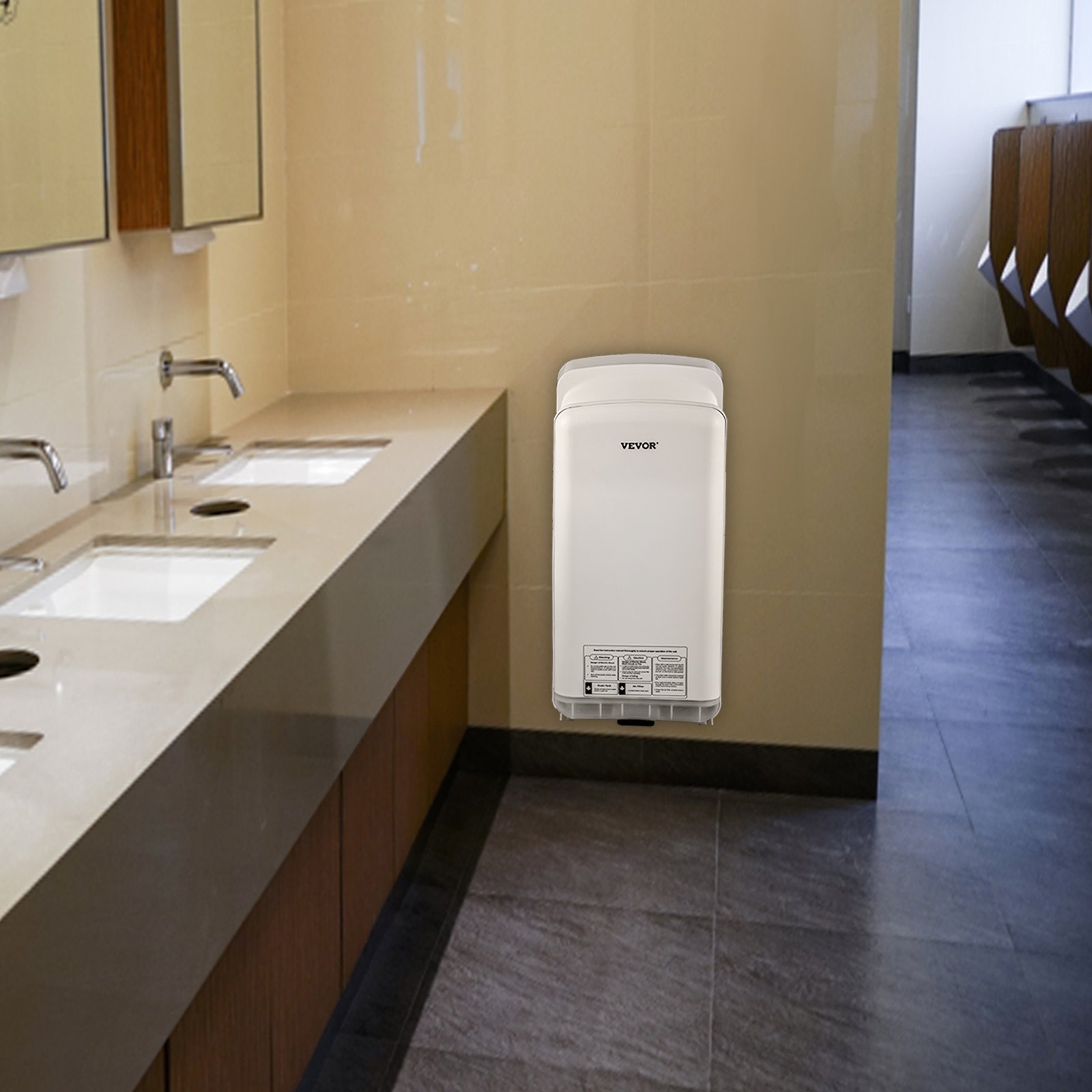 VEVOR Jet Hand Dryer, Premium Electric Commercial Blade Hand Dryer, ABS ...