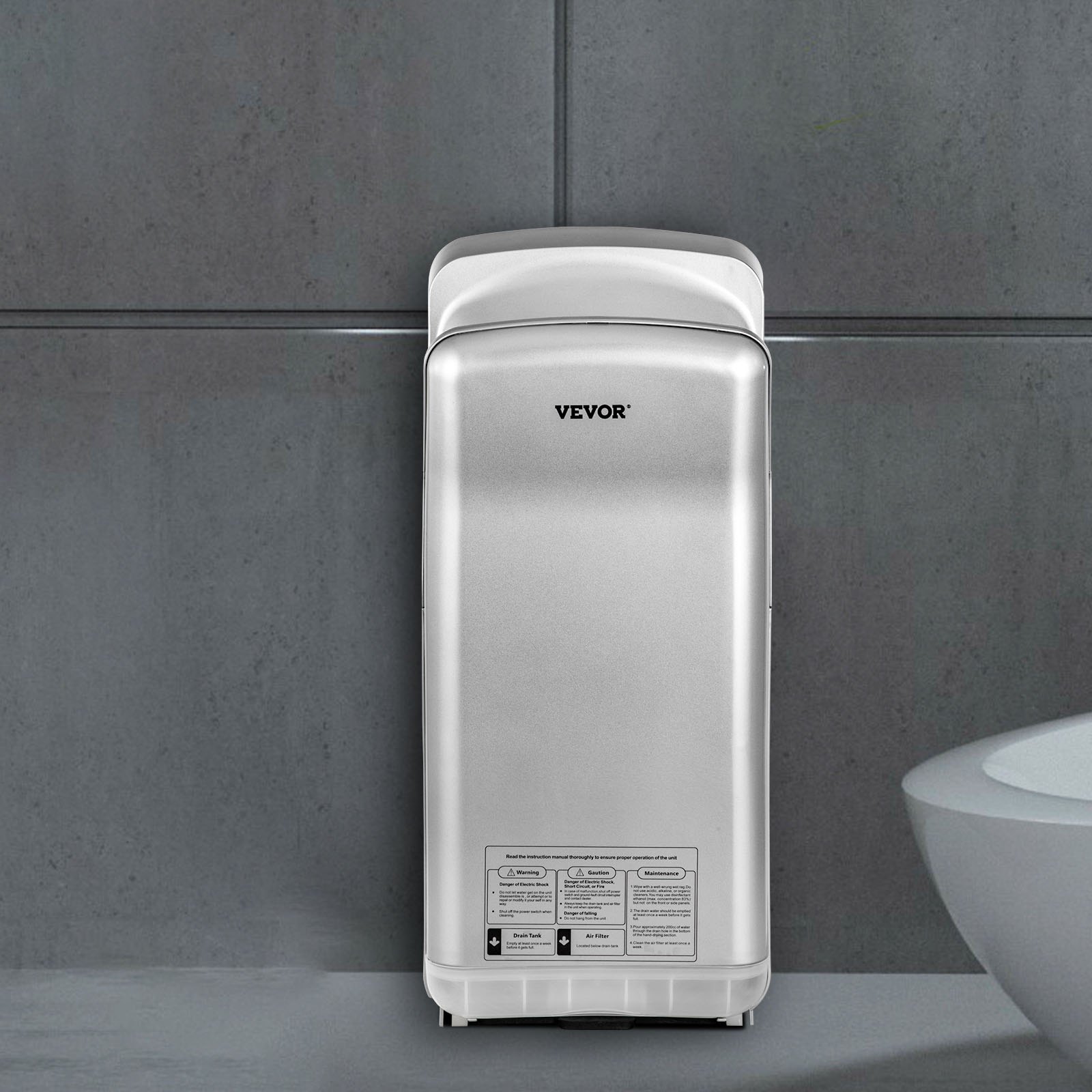 VEVOR Jet Hand Dryer, Premium Electric Commercial Blade Hand Dryer, ABS ...