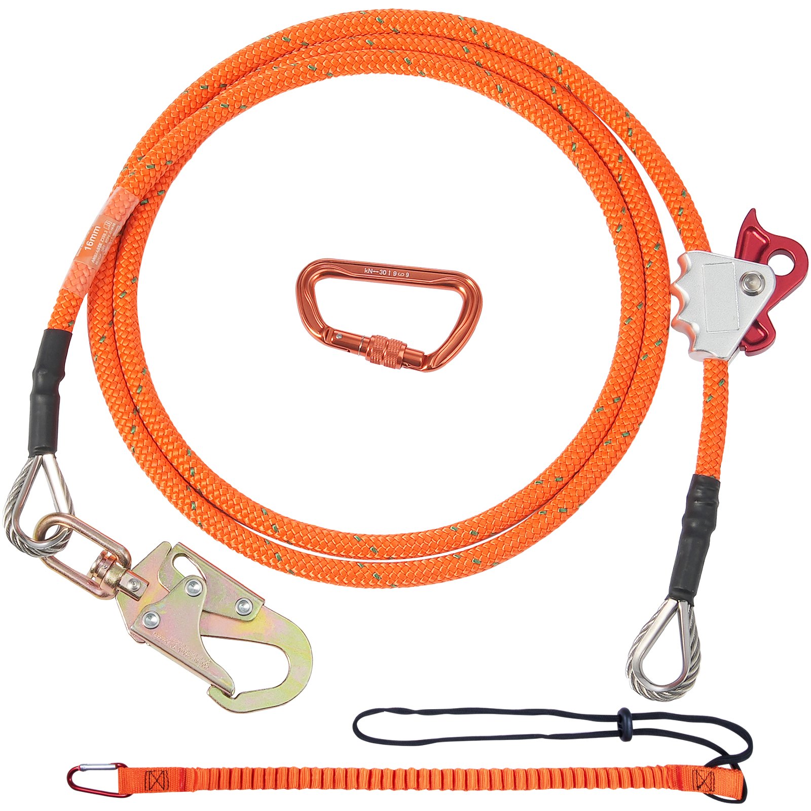 VEVOR Climb Right Flipline | 12.7mm Steel Core Arborist Line