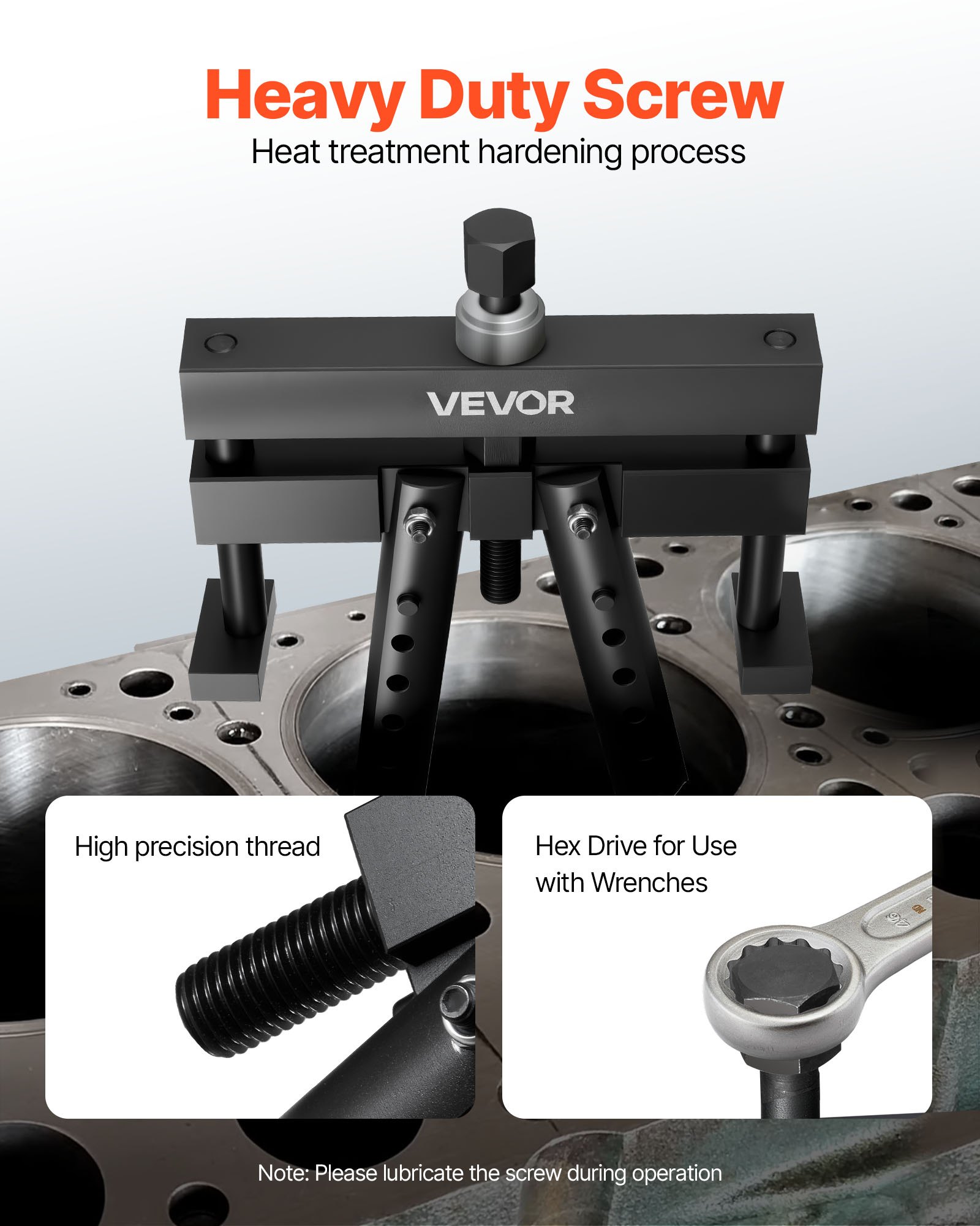 VEVOR Engine Liner Puller — Fits Mack, Cummins, and Cat