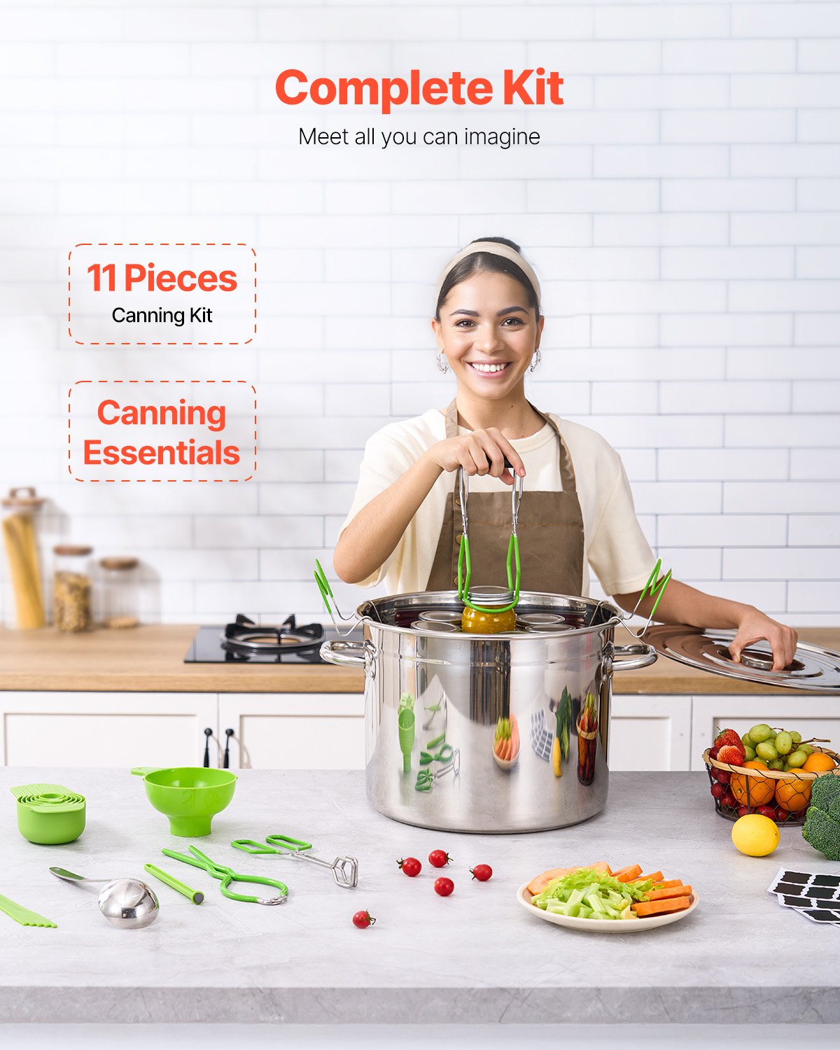 VEVOR Canning Starter Kit – 11-Piece Stainless Steel Set