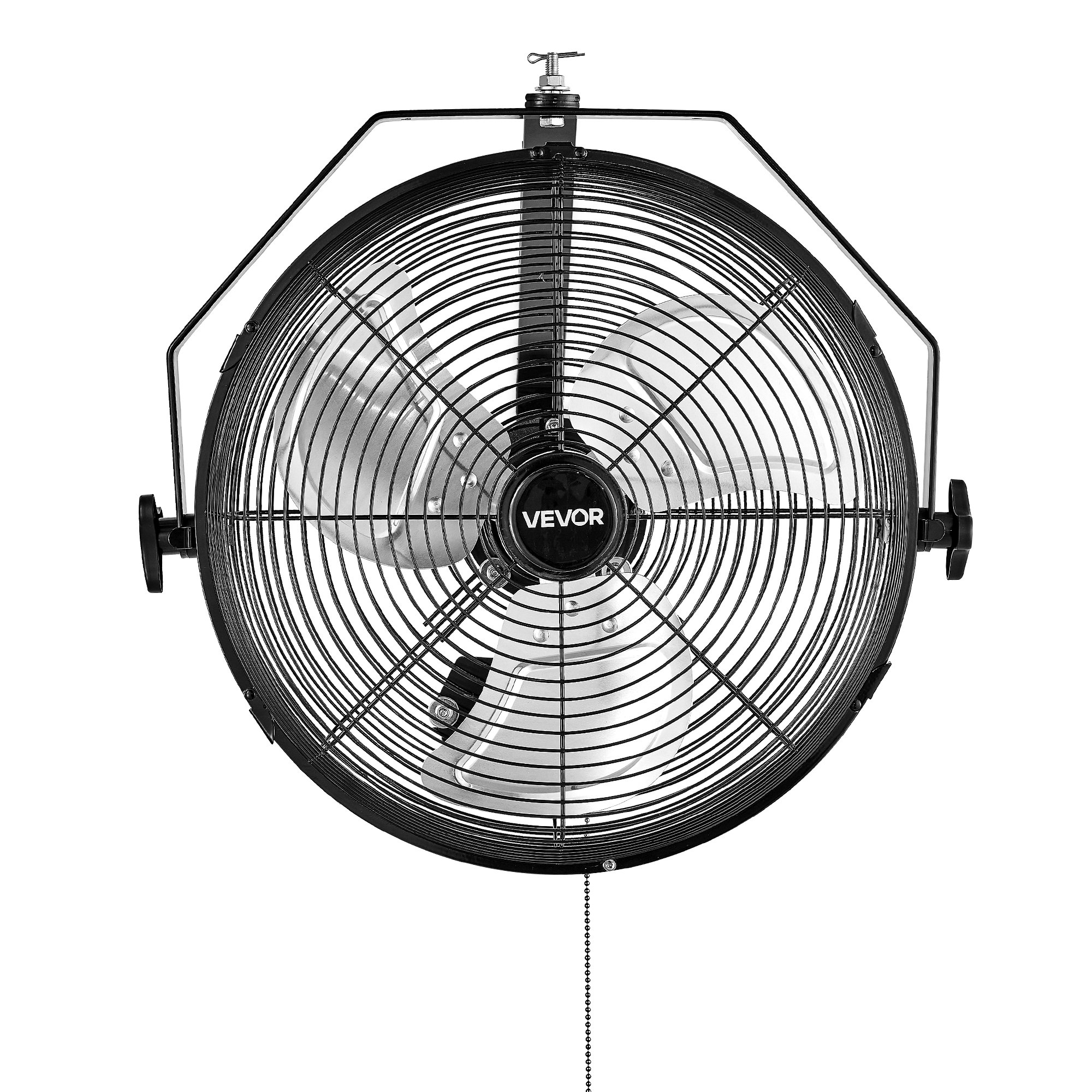VEVOR Outdoor Wall-Mount Fan — Powder-Coated Steel Grille