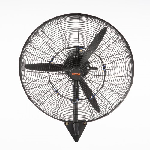 VEVOR Wall-Mount Misting Fan, 24 Inch, 3-speed High Velocity Max. 7000 ...