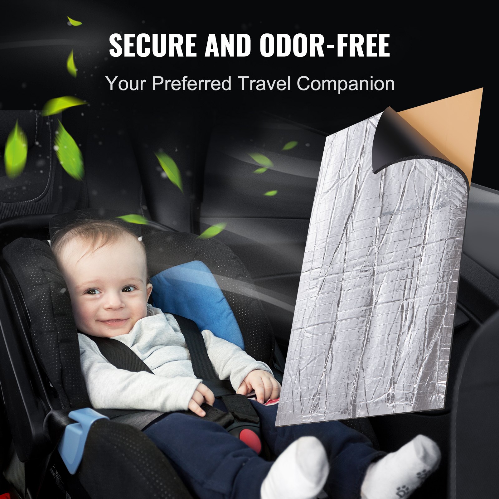 VEVOR Car Sound Deadening Mat, 200 mil 3.3sq.m Automotive Sound ...