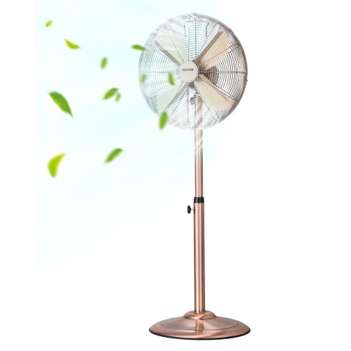 16" Industrial Pedestal Fan 3-Speed Oscillating Fan Height Adjustable ...