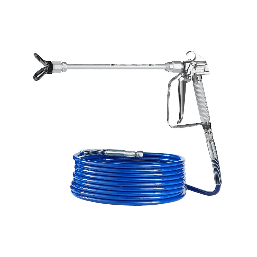Airless Paint Spray Gun and Hose Kit 3600PSI with Extension Rods ...