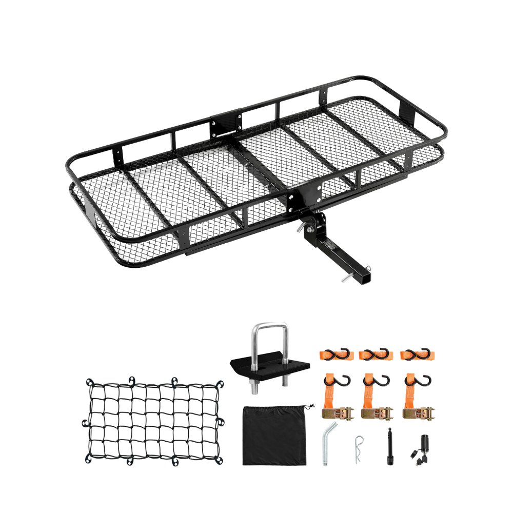 500 lbs Hitch Cargo Carrier Folding Hitch Cargo Carrier for 2" Receiver ...