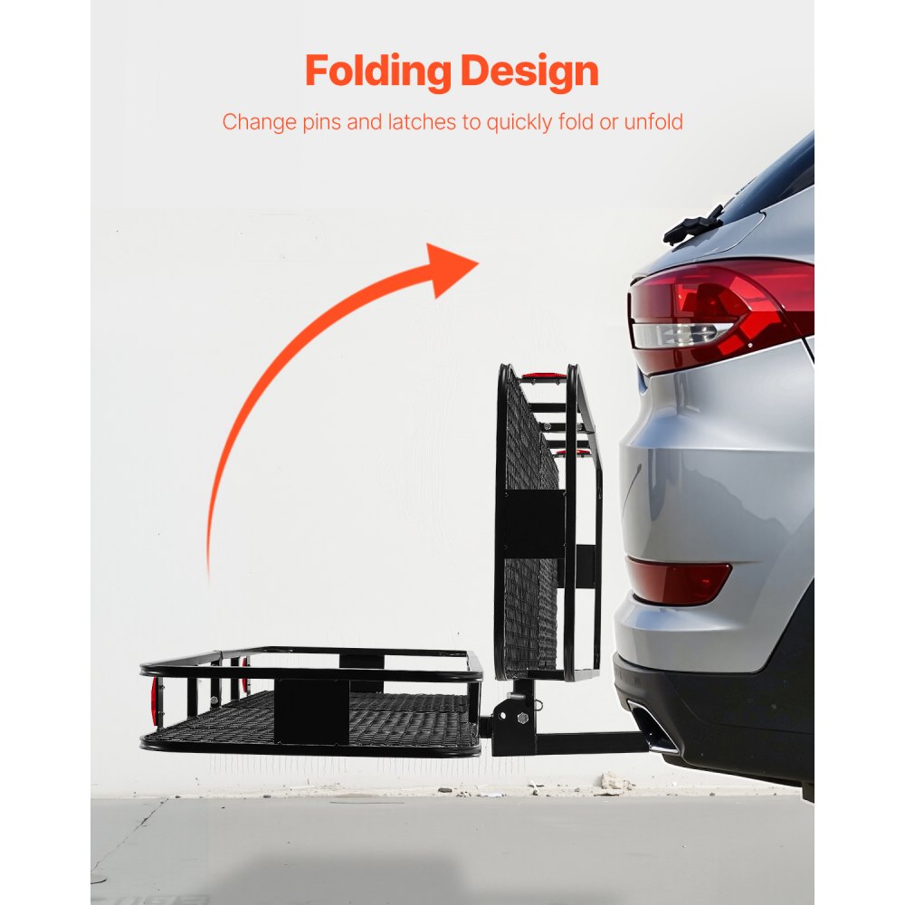 VEVOR Receiver Hitch Cargo Carrier — Folding 70" 500 lbs