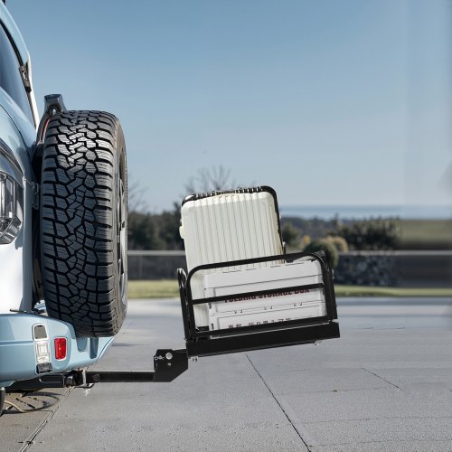 500 lbs Hitch Cargo Carrier Folding Hitch Cargo Carrier for 2" Receiver ...