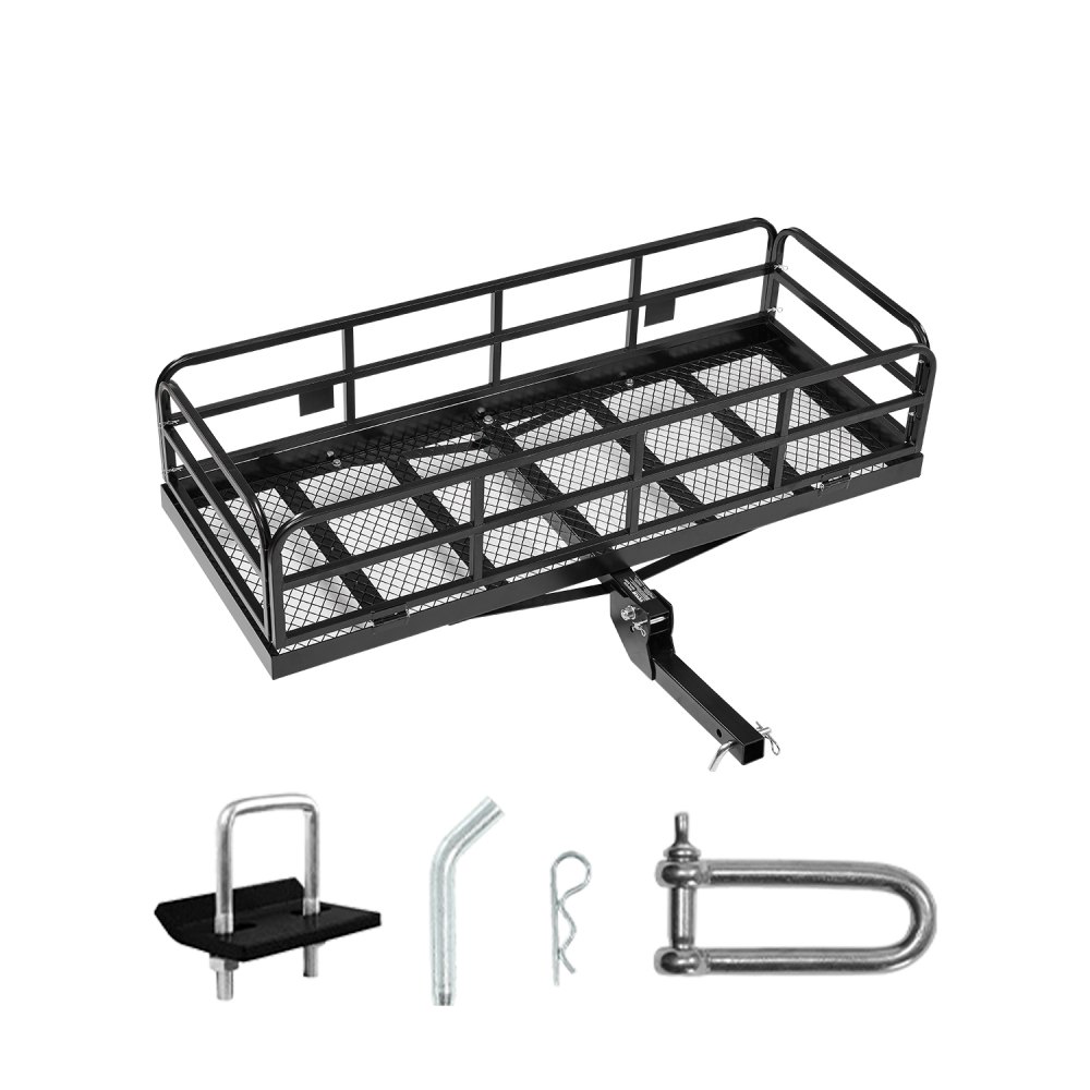 500 lbs Hitch Cargo Carrier Folding Hitch Cargo Carrier for 2" Receiver ...