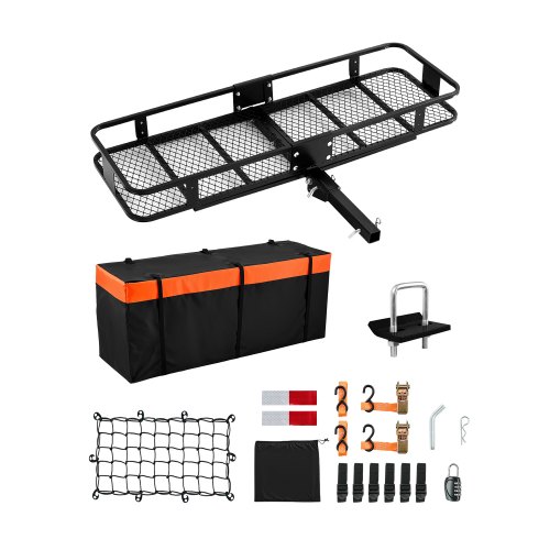 500 lbs Hitch Cargo Carrier Folding Hitch Cargo Carrier for 2" Receiver ...