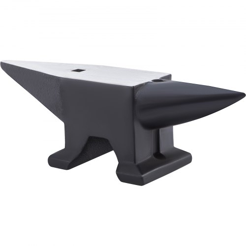 VEVOR Cast Steel Anvil, 110 Lbs(50kg) Single Horn Anvil with Large ...