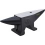 VEVOR Cast Steel Anvil, 110 Lbs(50kg) Single Horn Anvil with Large ...