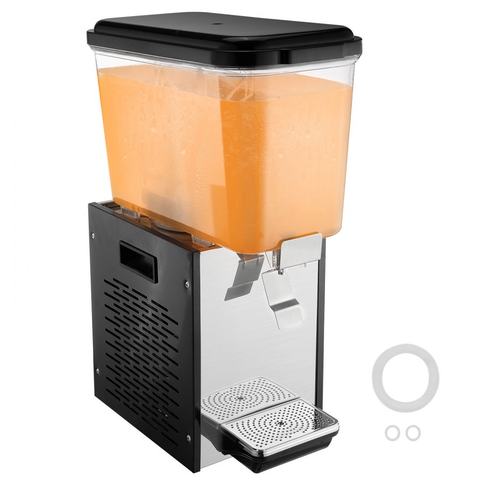 VEVOR Commercial Beverage Dispenser, 18 L / 19 QT Juice Dispenser, 200W ...