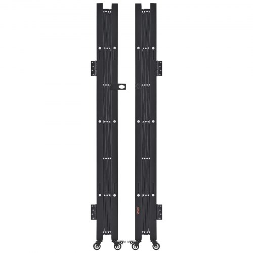 VEVOR Double Folding Security Gate, Lockable Scissor Gate with 360 ...