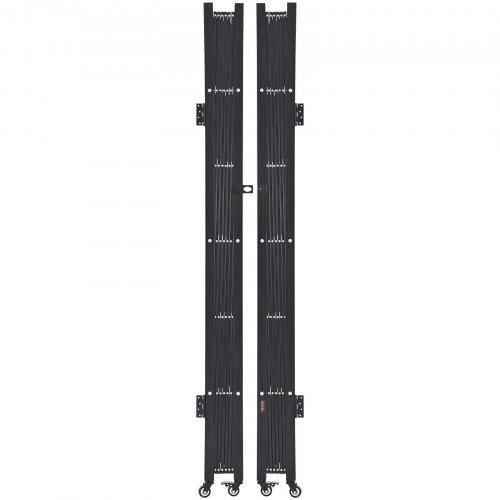 VEVOR Double Folding Security Gate, Lockable Scissor Gate with 360 ...