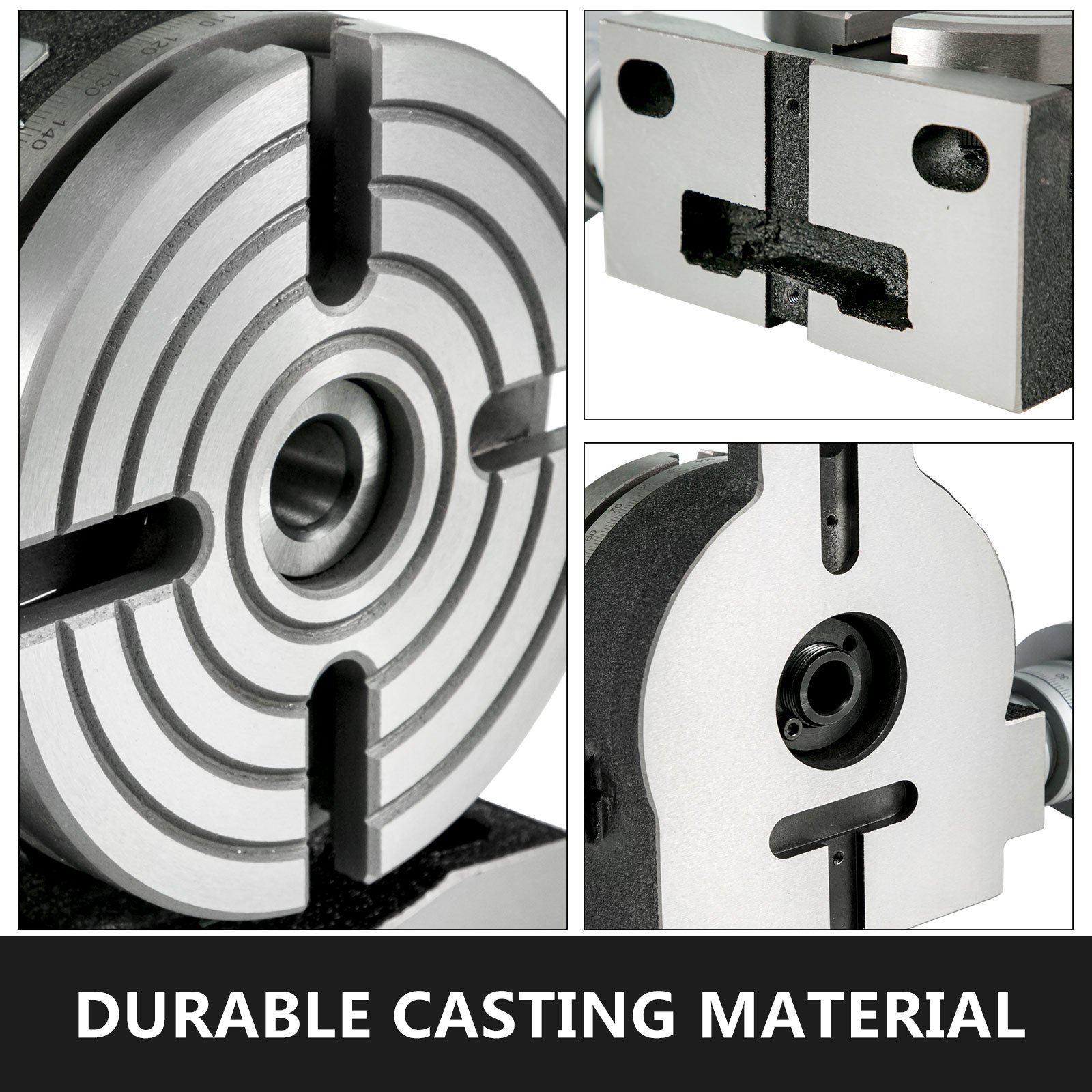 Rotary Table 6" 4-Slot Horizontal Vertical Dividing Plates for Milling ...