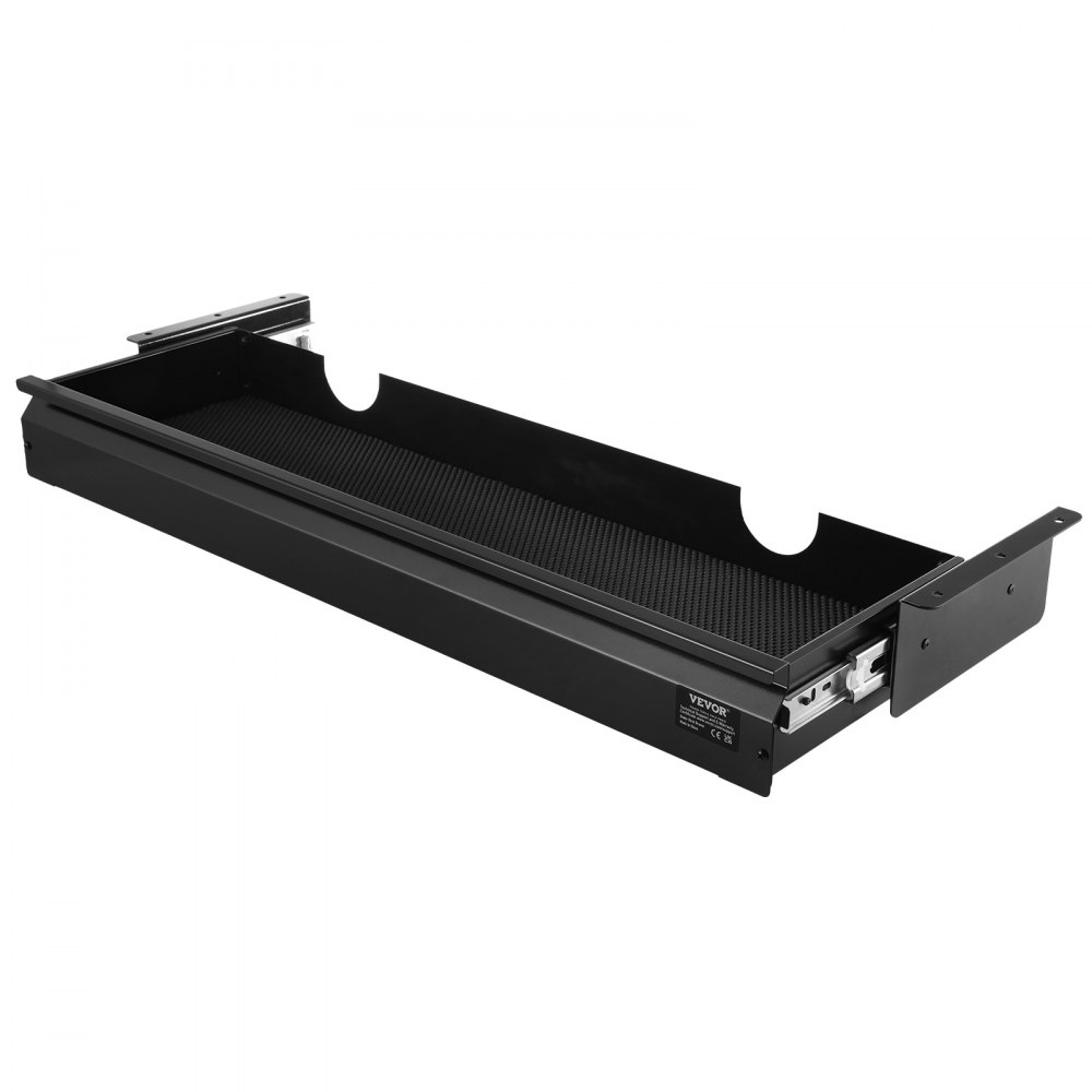 VEVOR 782 mm Wide Under Desk Drawer Slide Out, Under Desk Mounted Pull ...