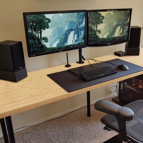VEVOR Bamboo Table Top, 70.9" x 29" x 1.5", 330 lbs Load Capacity ...
