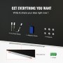 VEVOR Black Board, 70 x 40 inch Large Chalkboard with Aluminum Frame ...