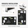 VEVOR Black Board, 70 x 40 inch Large Chalkboard with Aluminum Frame ...