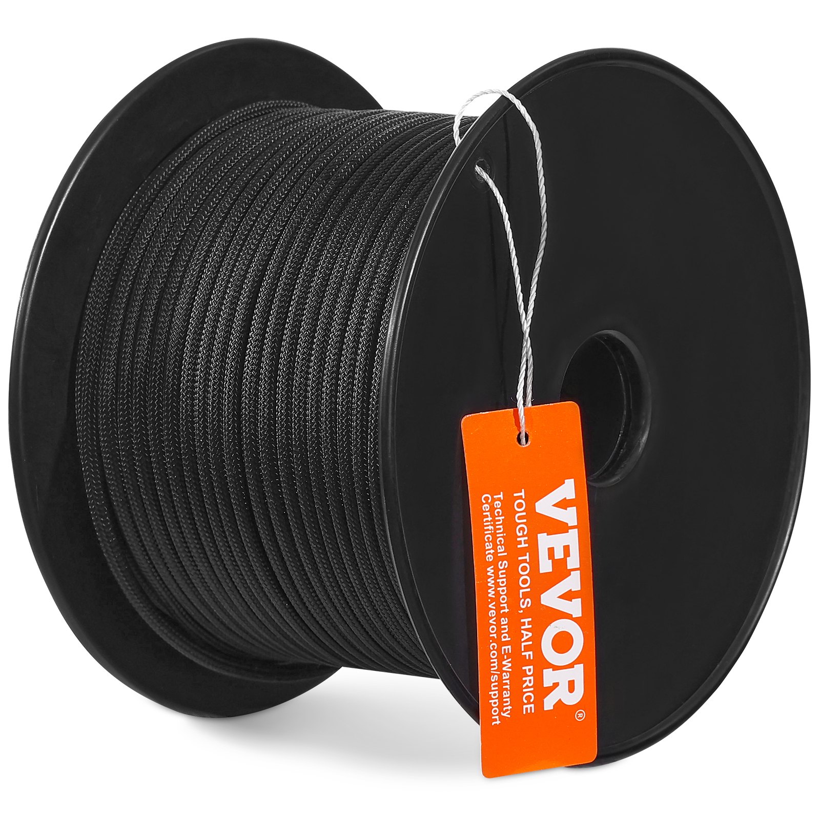 VEVOR Braided Nylon Rope, 3/16 in x 250 ft, 32 Strands, 720 LBS ...