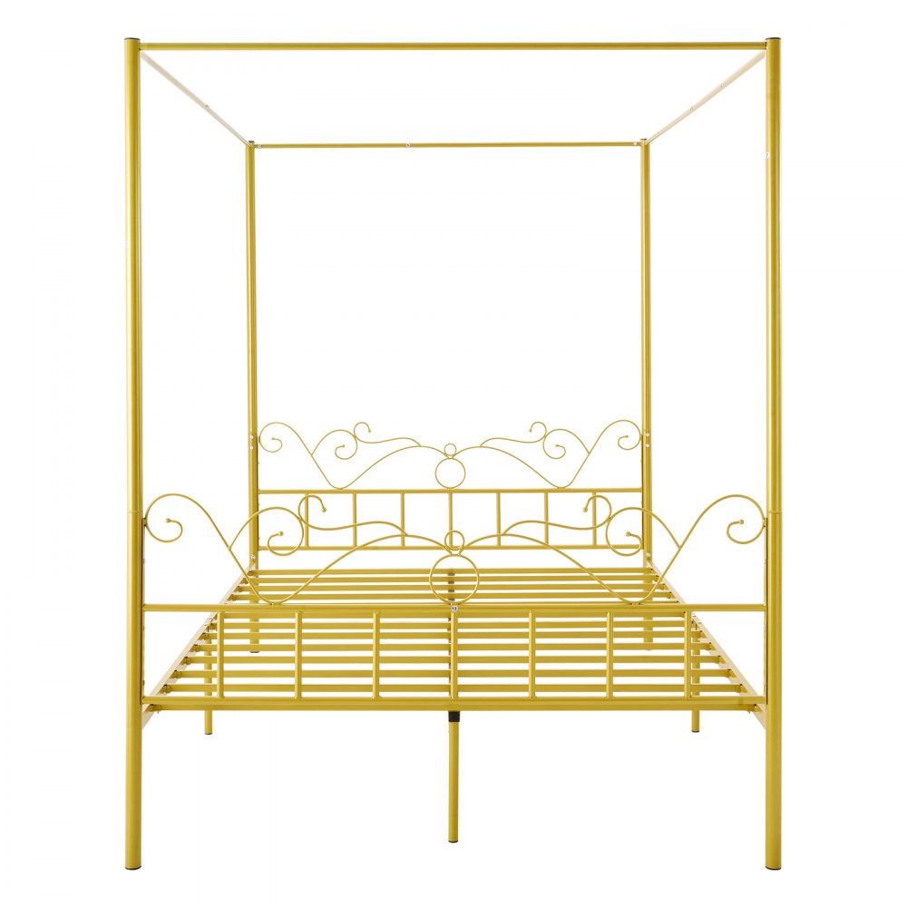 VEVOR Queen Metal Canopy Bed – 800 lbs, 83.1x61x77.4 in