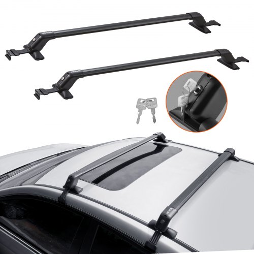 VEVOR Universal Roof Rack Crossbar for Naked Roof Vehicle Aluminum with ...