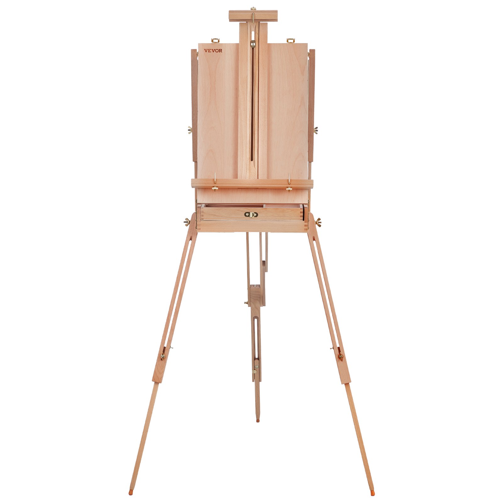 VEVOR French Box Easel – Adjustable, 34" Beechwood