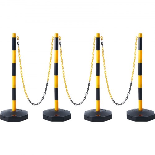 VEVOR Adjustable Traffic Delineator Post Cones, 4 Pack, Traffic Safety ...