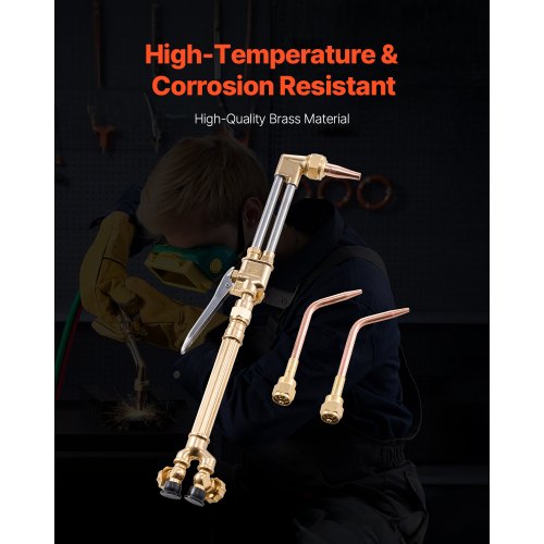 VEVOR Oxygen Acetylene Torch Kit, Gas Welding Cutting Torch Kit, 14PCS ...