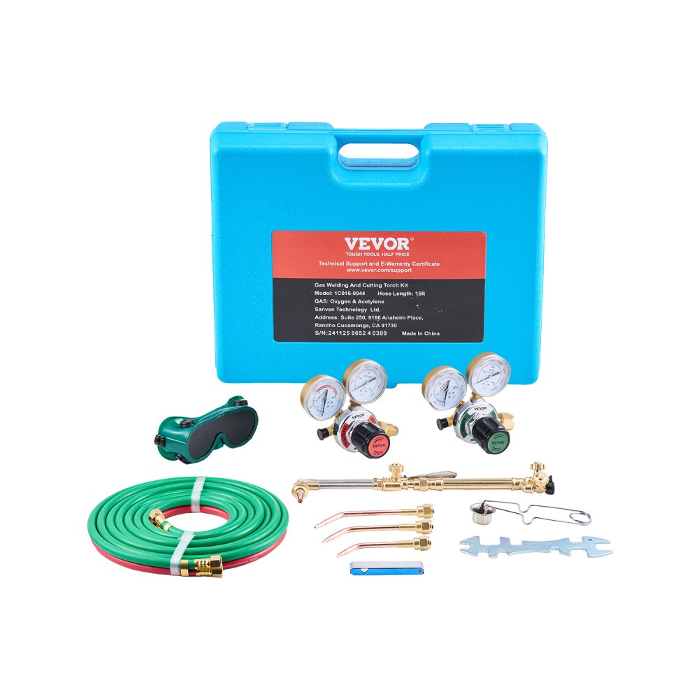 VEVOR Portable Oxy Acetylene Torch Kit – 14 PCS Brazing Set