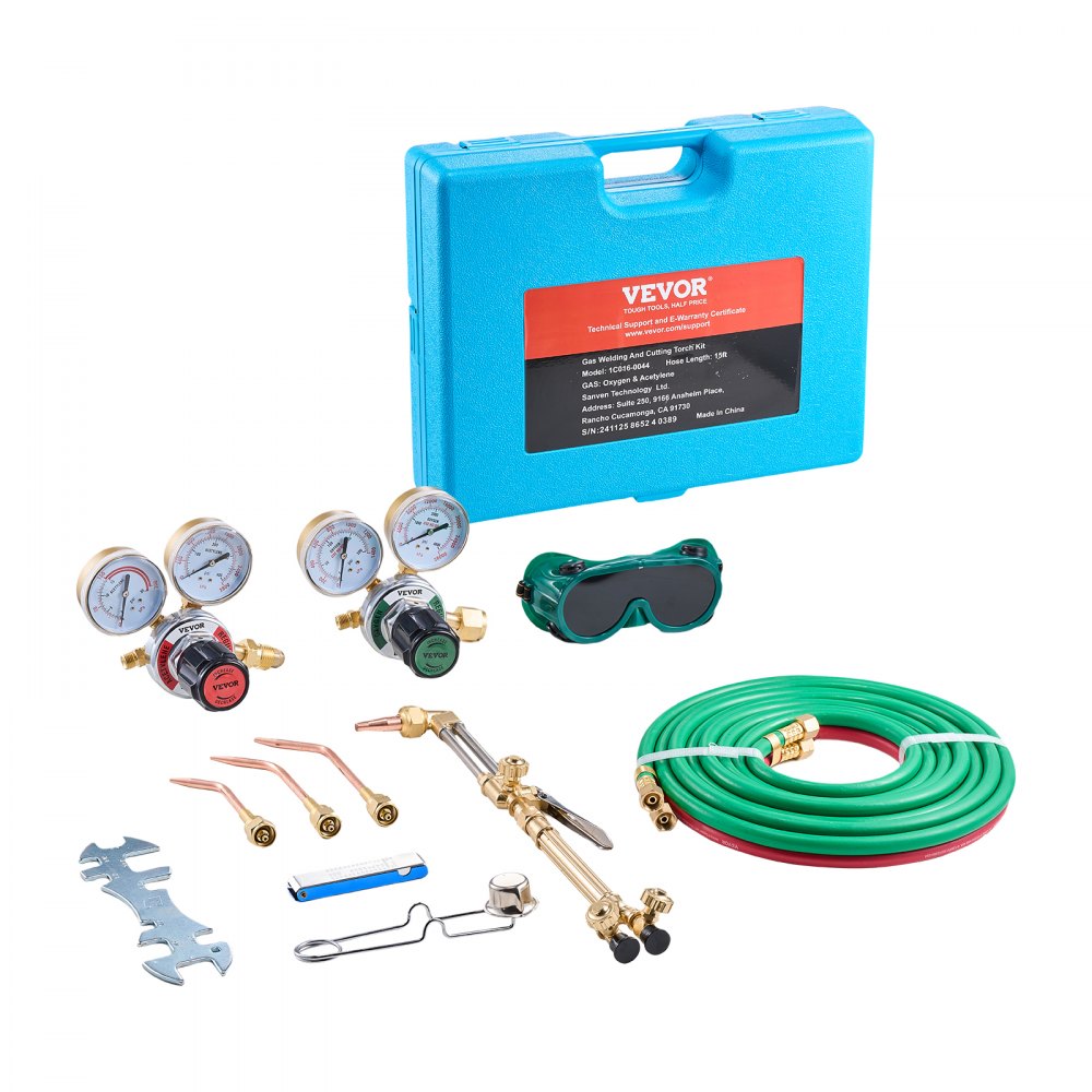 VEVOR Portable Oxy Acetylene Torch Kit – 14 PCS Brazing Set