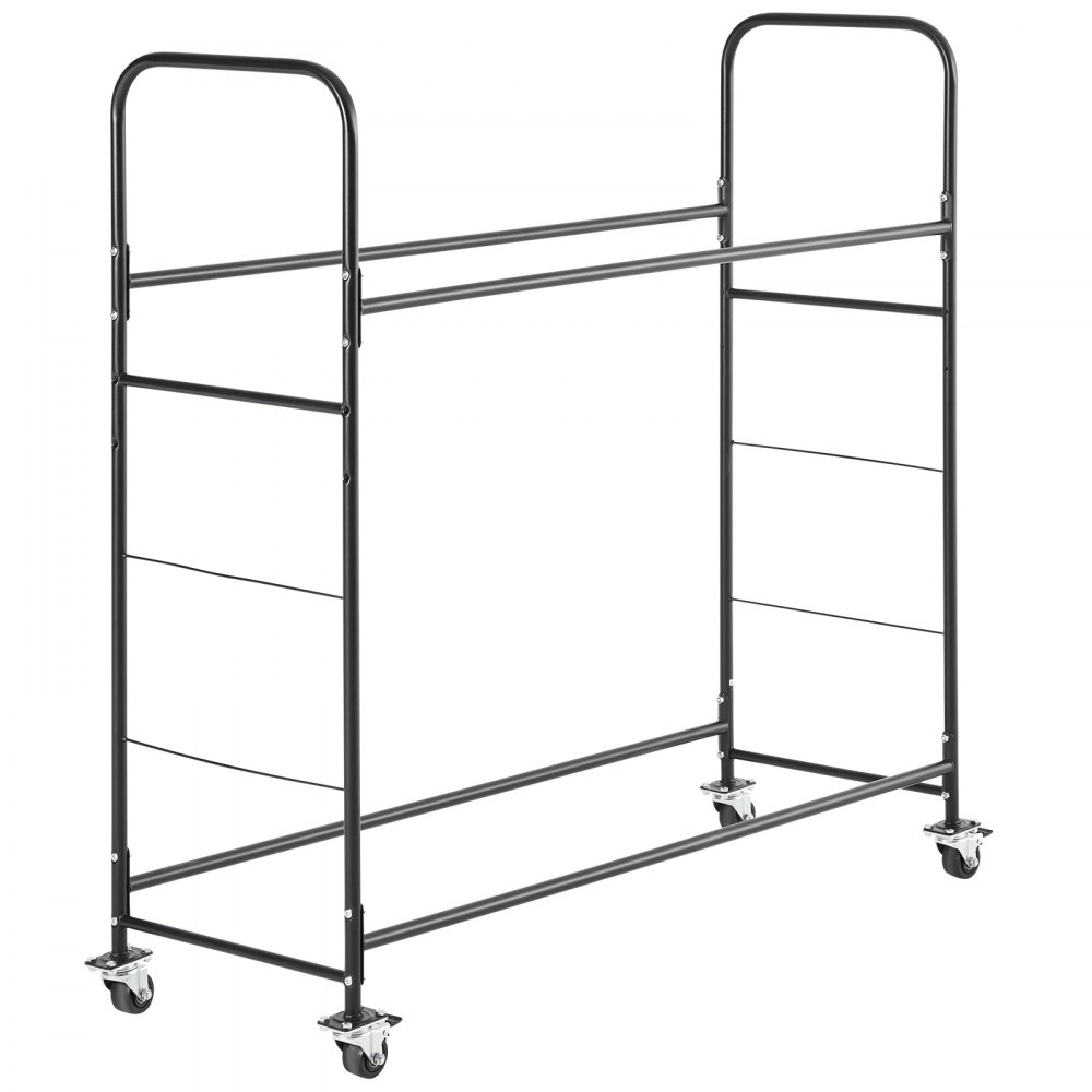 VEVOR Rolling Tire Storage Rack, 2-Shelf Tire Holder and Transport ...