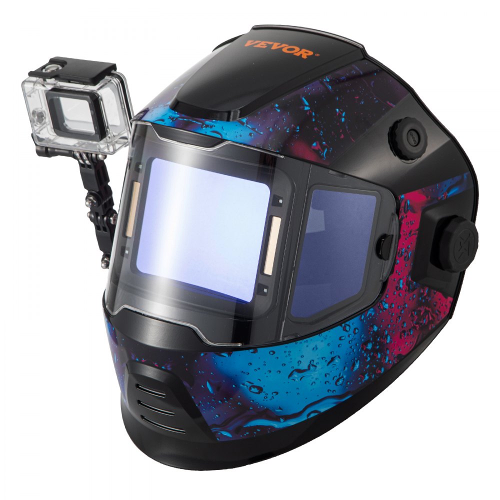 VEVOR Welding Helmet Auto Darkening Large Viewing with Side View 4.25 ...