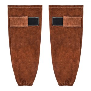 VEVOR Leather Welding Sleeves, Heavy Duty Cowhide Flame Resistant Work ...
