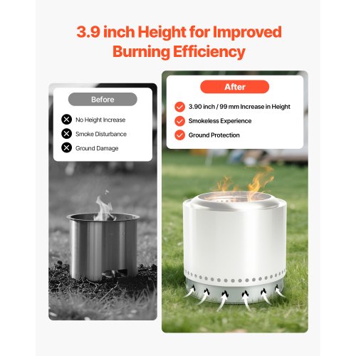 Fire Pit Stand for Solo Stove Bonfire 27 Inch Smokeless Fire Pit Ring ...