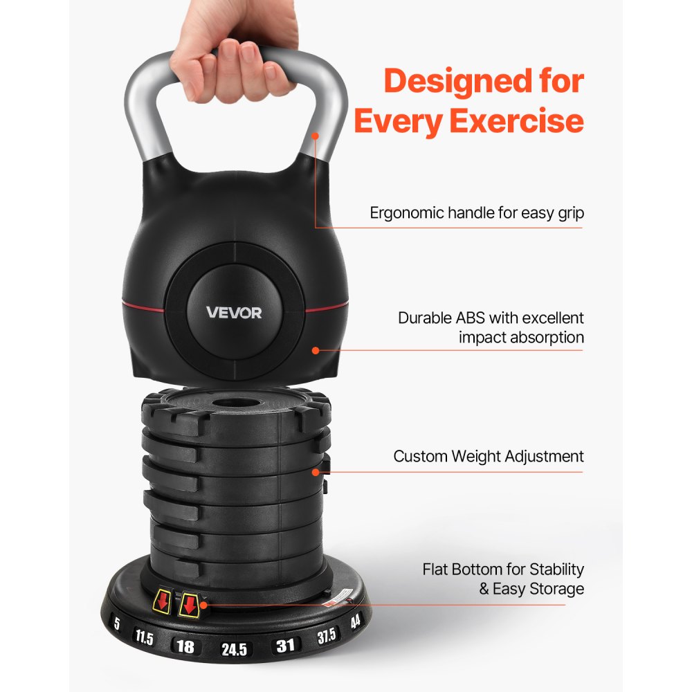 VEVOR Kettlebell Weights — Adjustable Strength Training Set