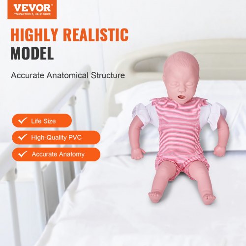 VEVOR Baby Infarction Model Infant Airway Obstruction Training Manikin ...
