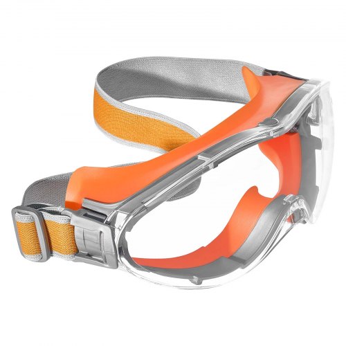 Safety Glasses Anti-Fog Adjustable Goggles ANSI Z87.1+ Over Eyeglasses ...