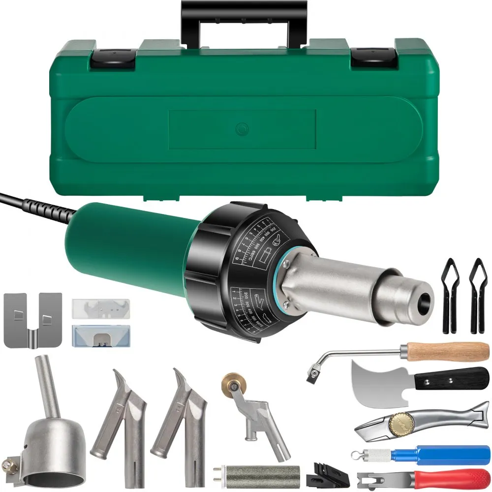 VEVOR Roofing Welder, 14 PCS PVC Welding Gun, 1600W PVC Welder With ...