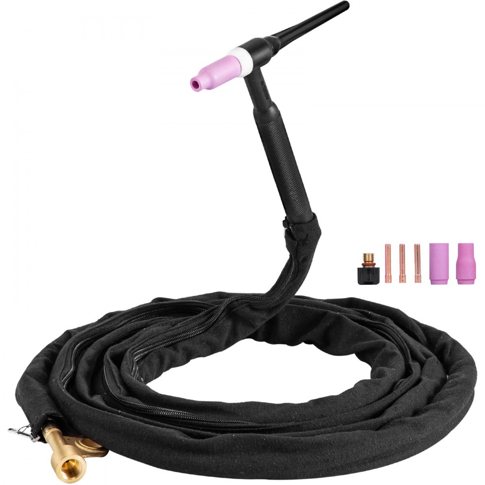Wp-17 Air-cooled Tig Welding Torch Flexible Gas Valve Head 150-amp 12ft ...