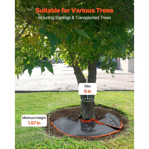 VEVOR Tree Watering Bag/Ring Slow Release, 4 Pack 10 Gallons Self ...