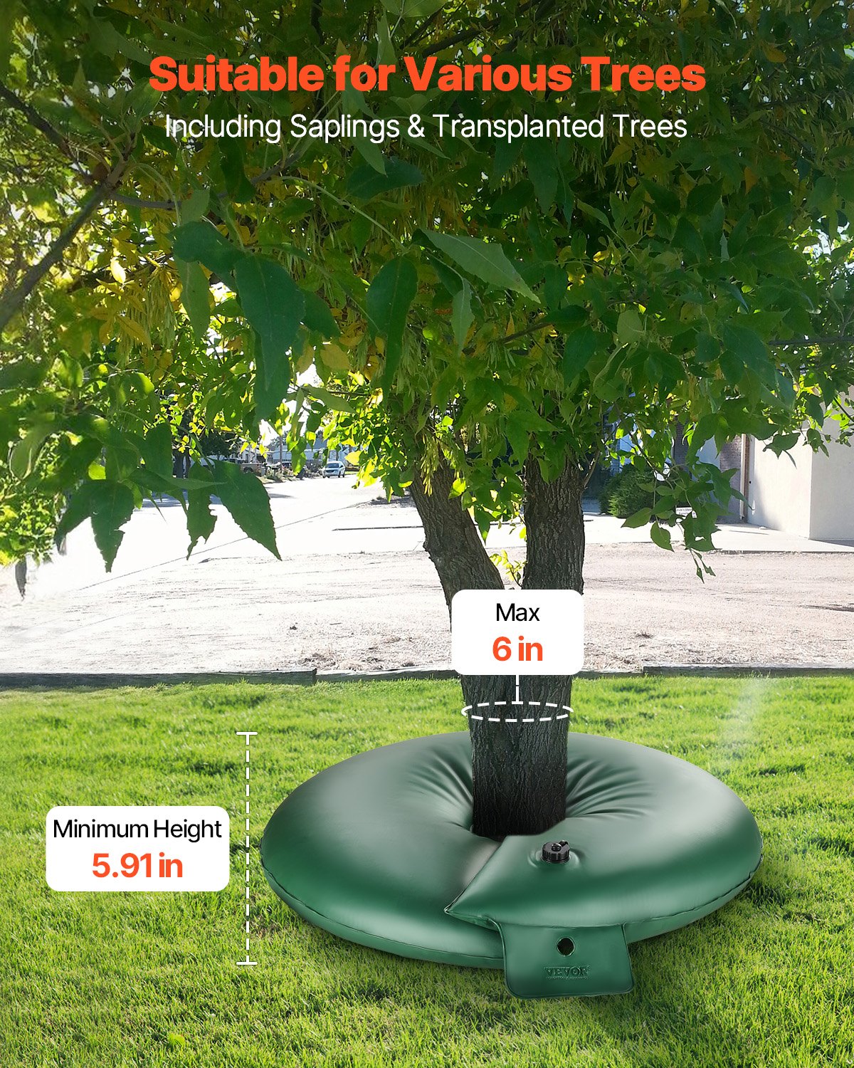 VEVOR Tree Watering Bags – 4 Pcs, 20 Gallon Slow Release