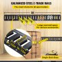 VEVOR E Track Tie-Down Rail Kit, 18PCS 5FT E-Tracks Set Includes 4 ...